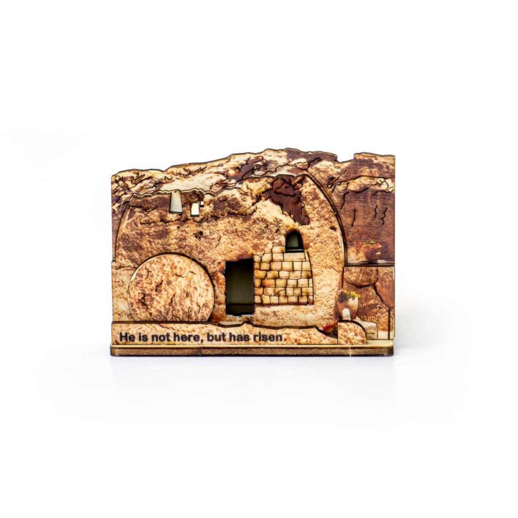 The Garden Tomb, Color – Educational Wooden Model – The Garden Tomb Shop